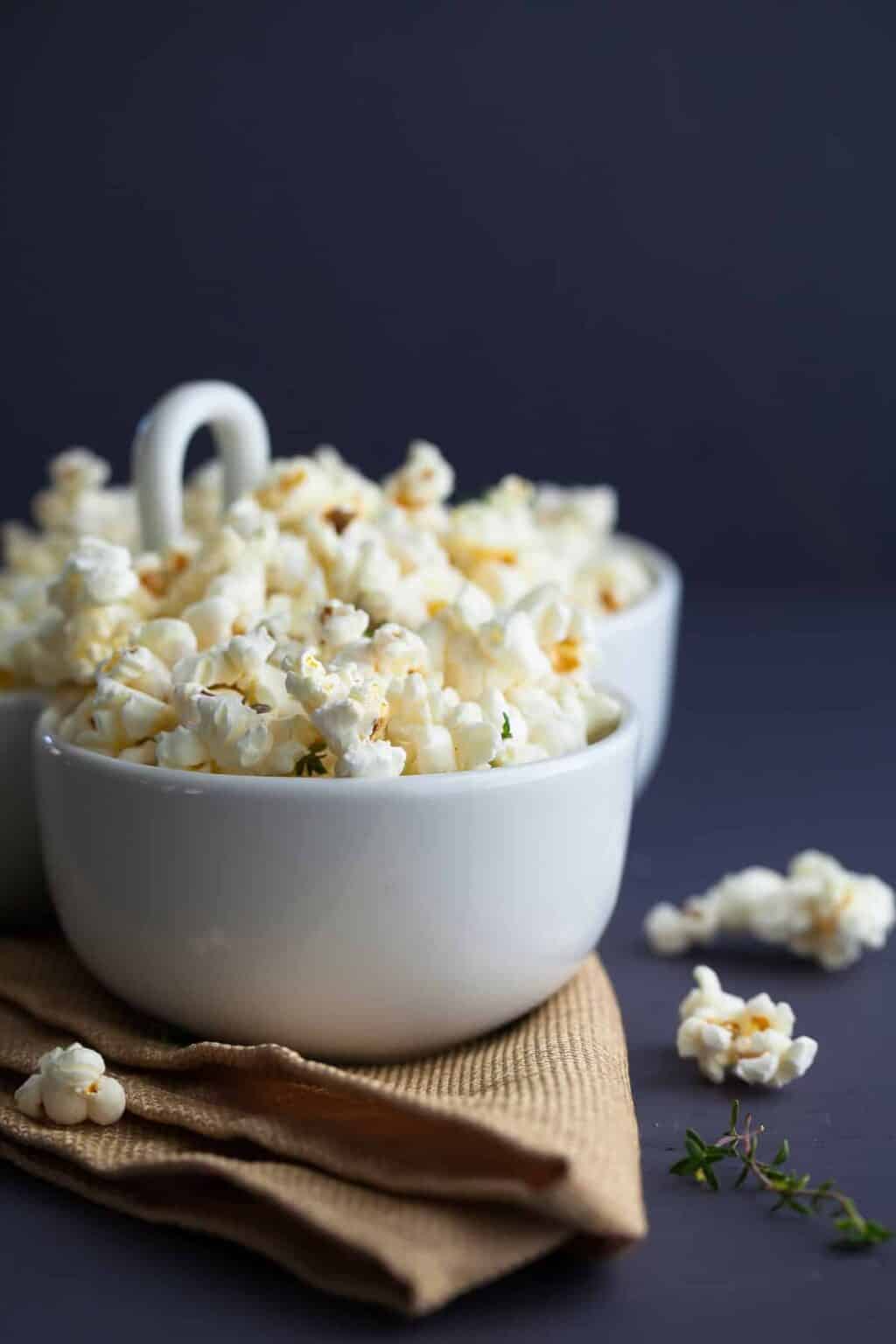 Truffle Butter Parmesan Popcorn | Easy Gourmet Popcorn Recipe