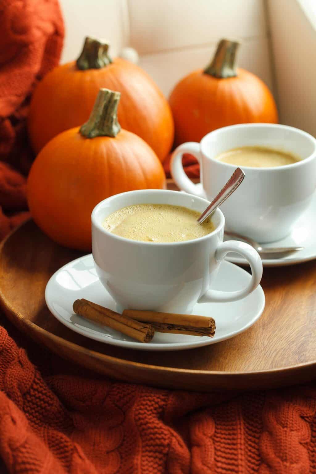 Pumpkin Chai Tea Latte (Caffeine-Free, Vegan Fall Drink Recipe)