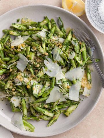 Cold Asparagus Salad with Mustard Vinaigrette