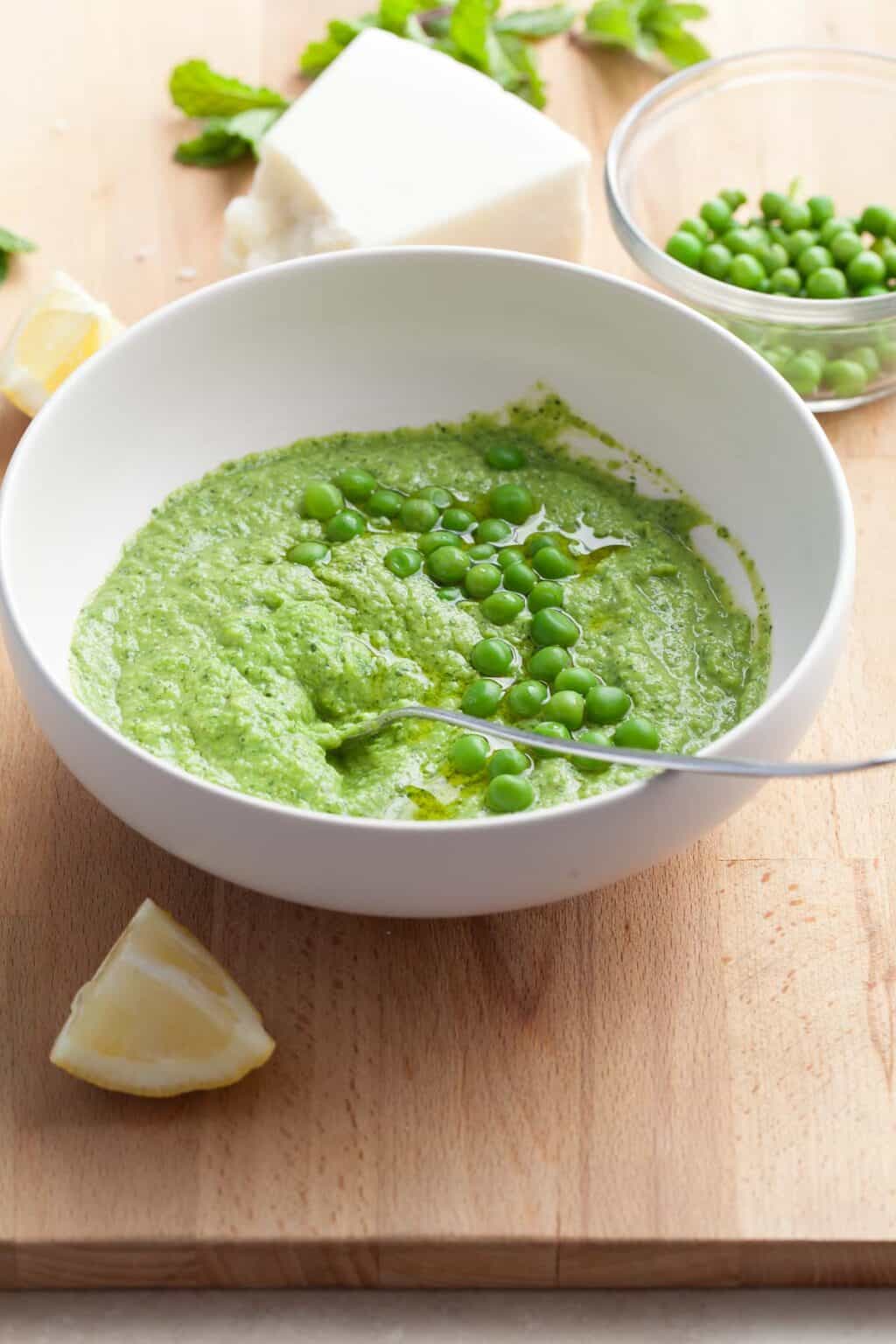 Mint Pea Pesto – Quick, Easy & Healthy Pea Pesto Recipe